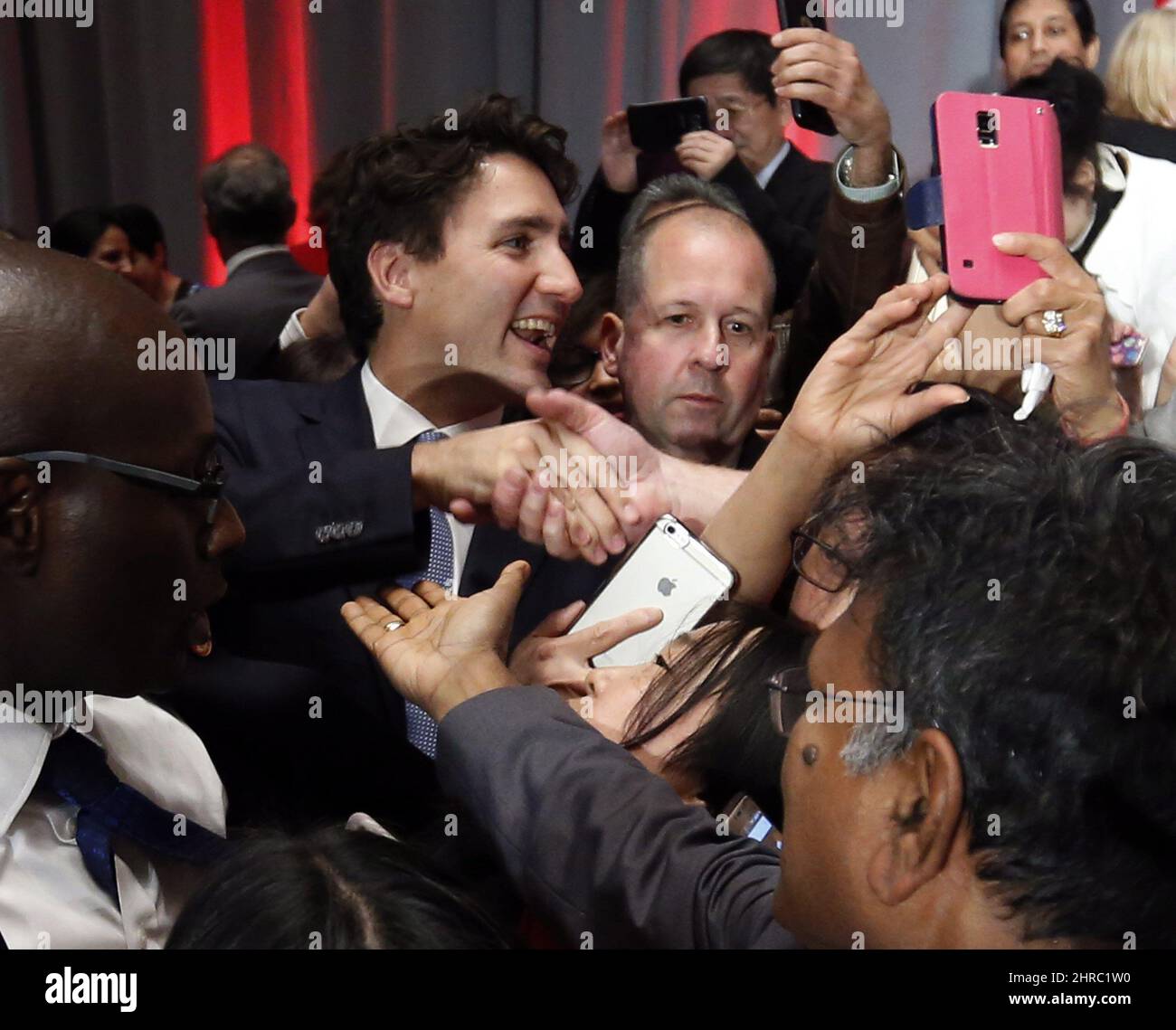 Prime Minister Justin Trudeau poses for photos at the Asian Heritage ...