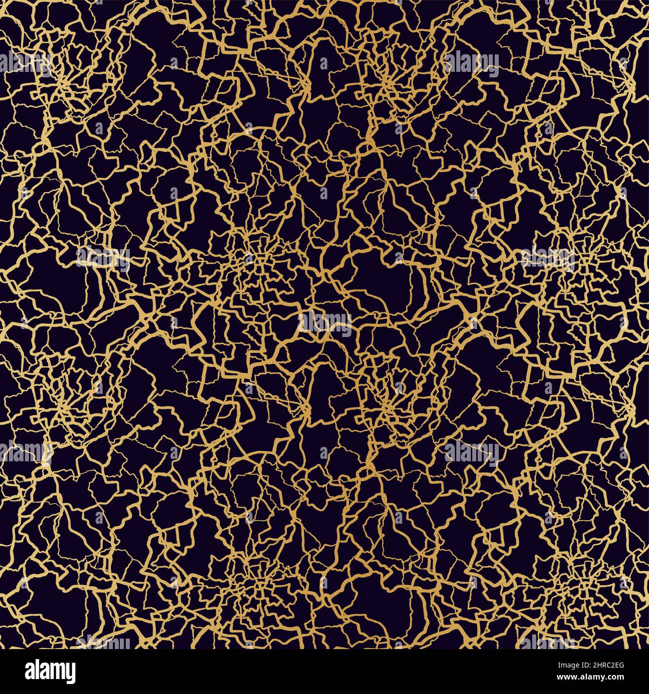 kintsugi art seamless pattern with gold thin lines and abstract shards ...
