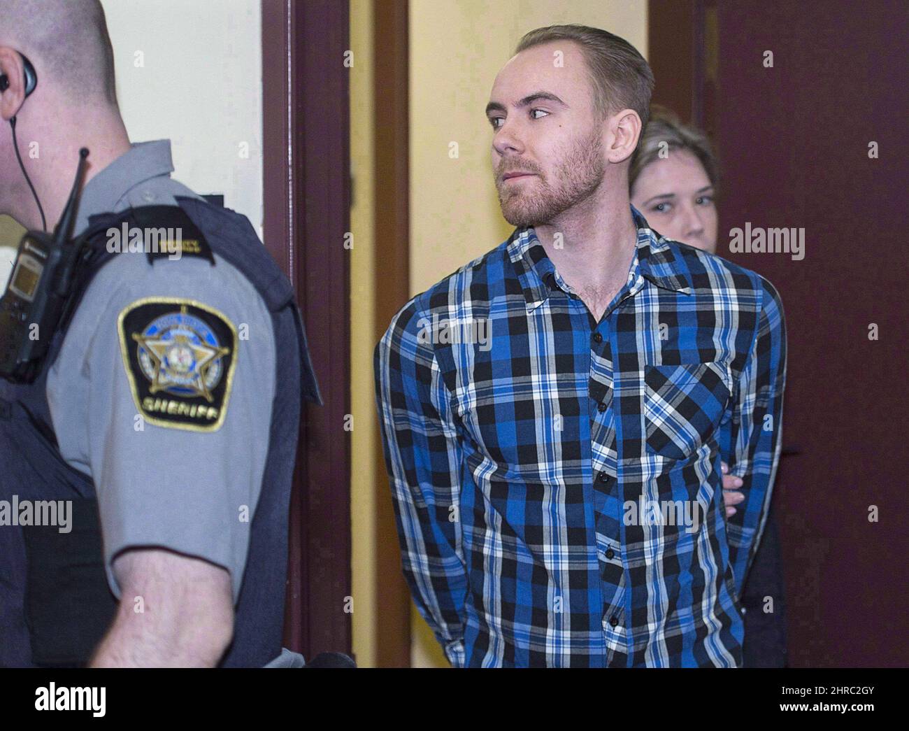 William Sandeson arrives for the start of his preliminary hearing at ...