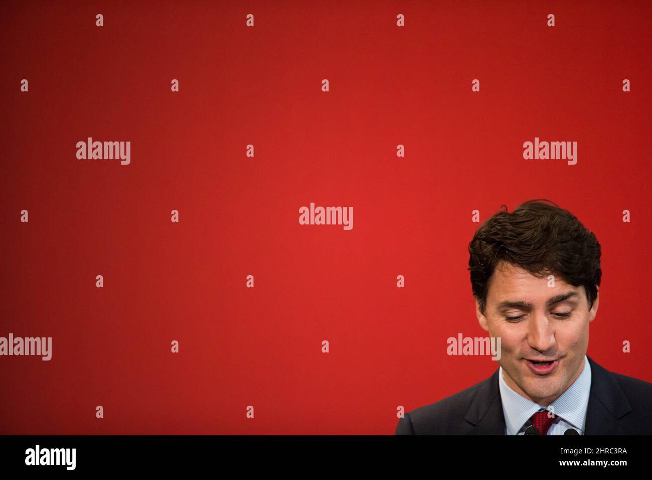 Prime Minister Justin Trudeau speaks during a Liberal Party fundraiser ...