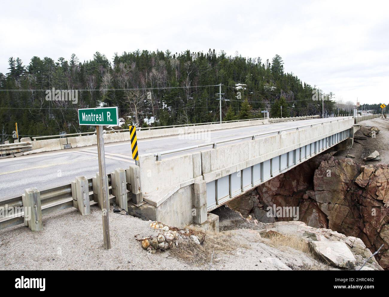 The Trans Canada Highway Passes Over The Montreal River North Of Sault