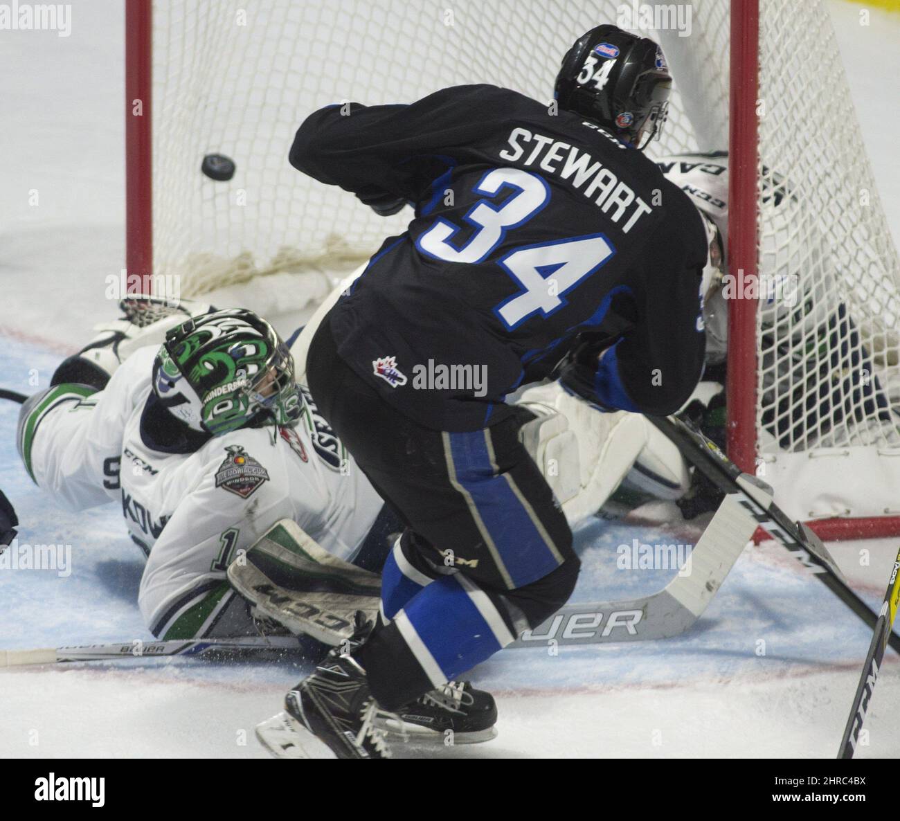 Saint John Sea Dogs defenceman Chase Stewart scores on Seattle ...