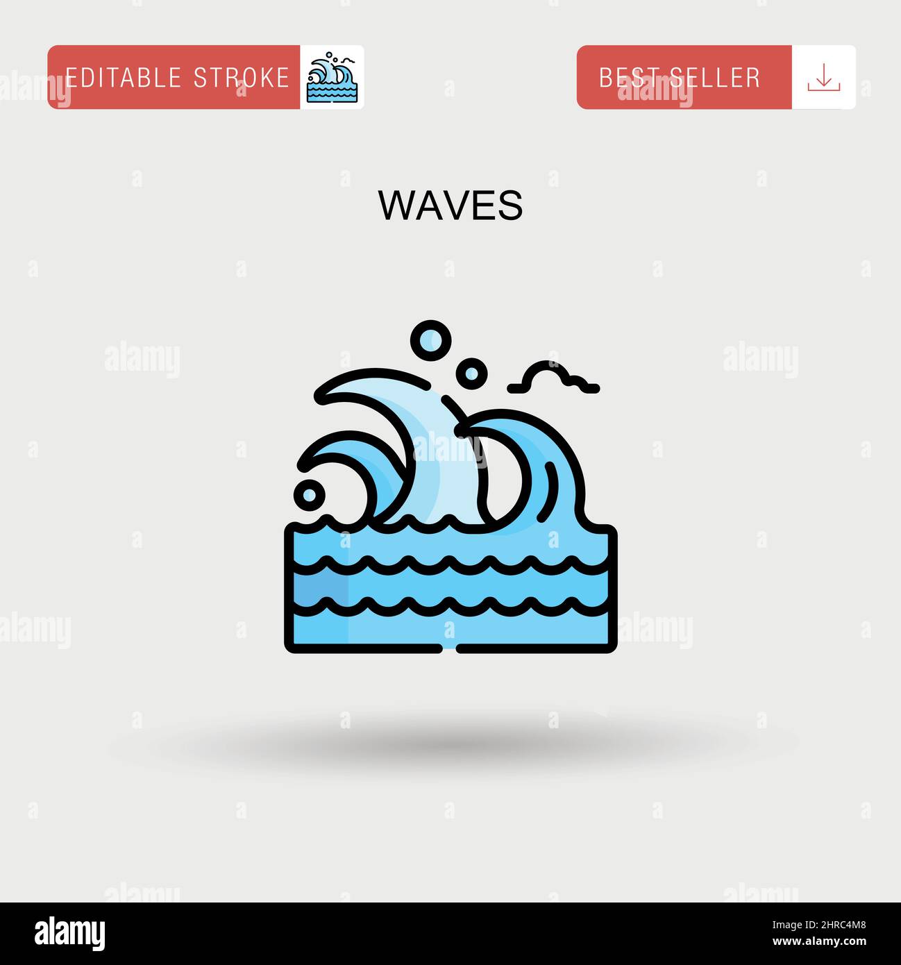 Sea waves energy Stock Vector Images - Alamy