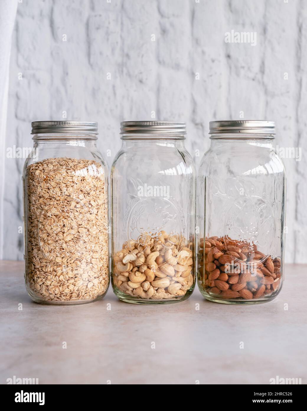 Glass jars filled nuts hi-res stock photography and images - Alamy