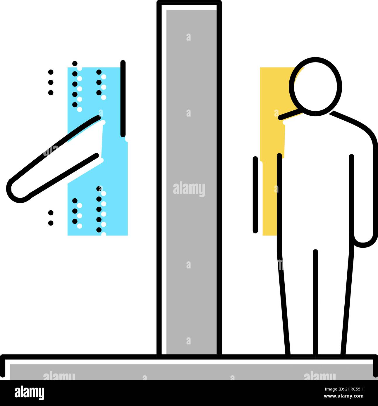 human teleportation color icon vector illustration Stock Vector Image ...