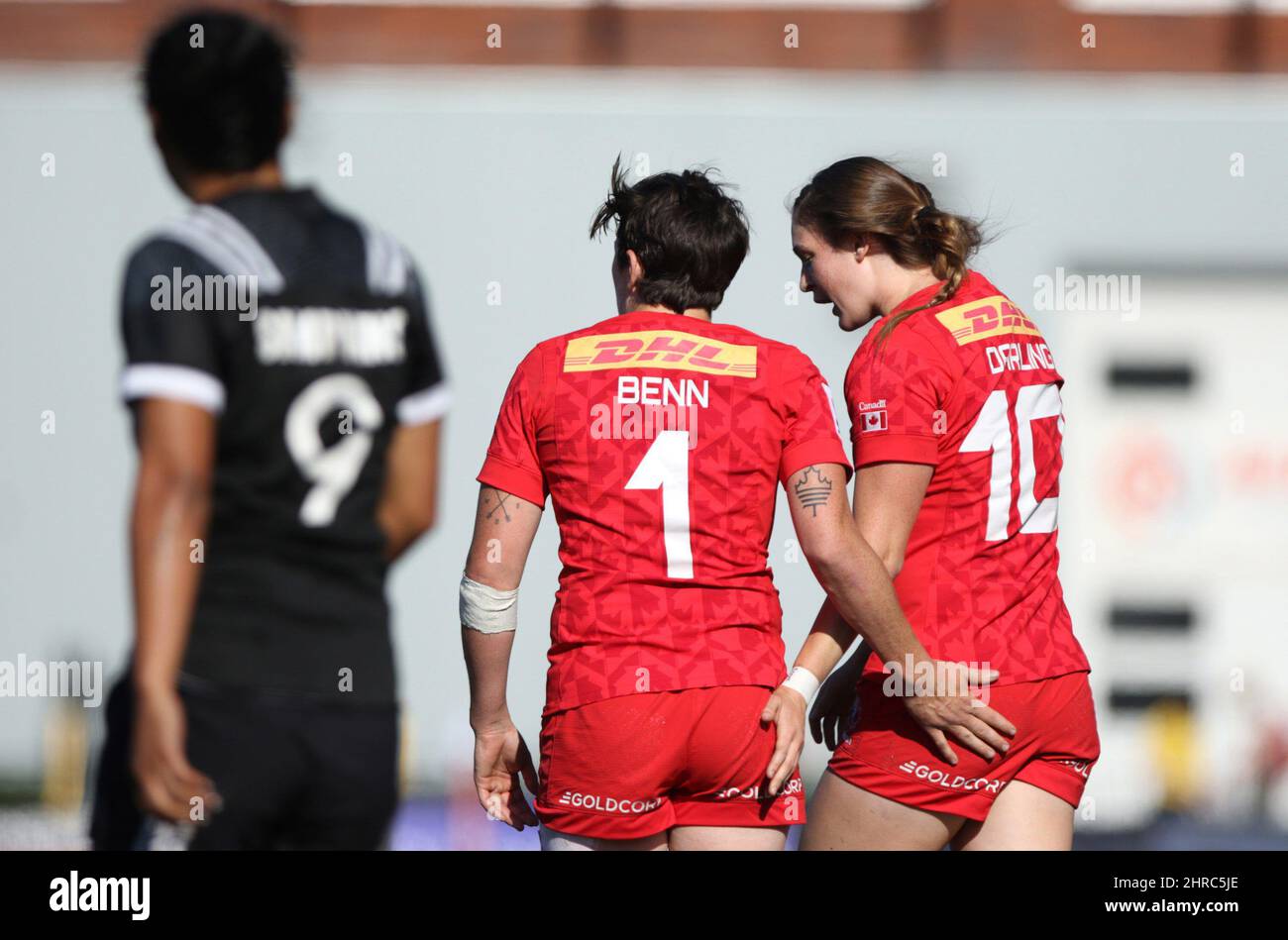 Team Canada's Brittany Benn and Hannah Darling following their loss to ...