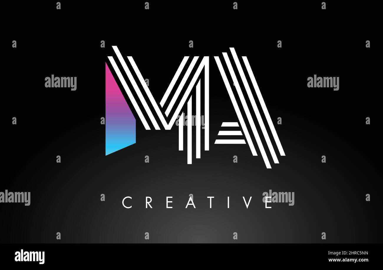 Ma letters Stock Vector Images - Alamy