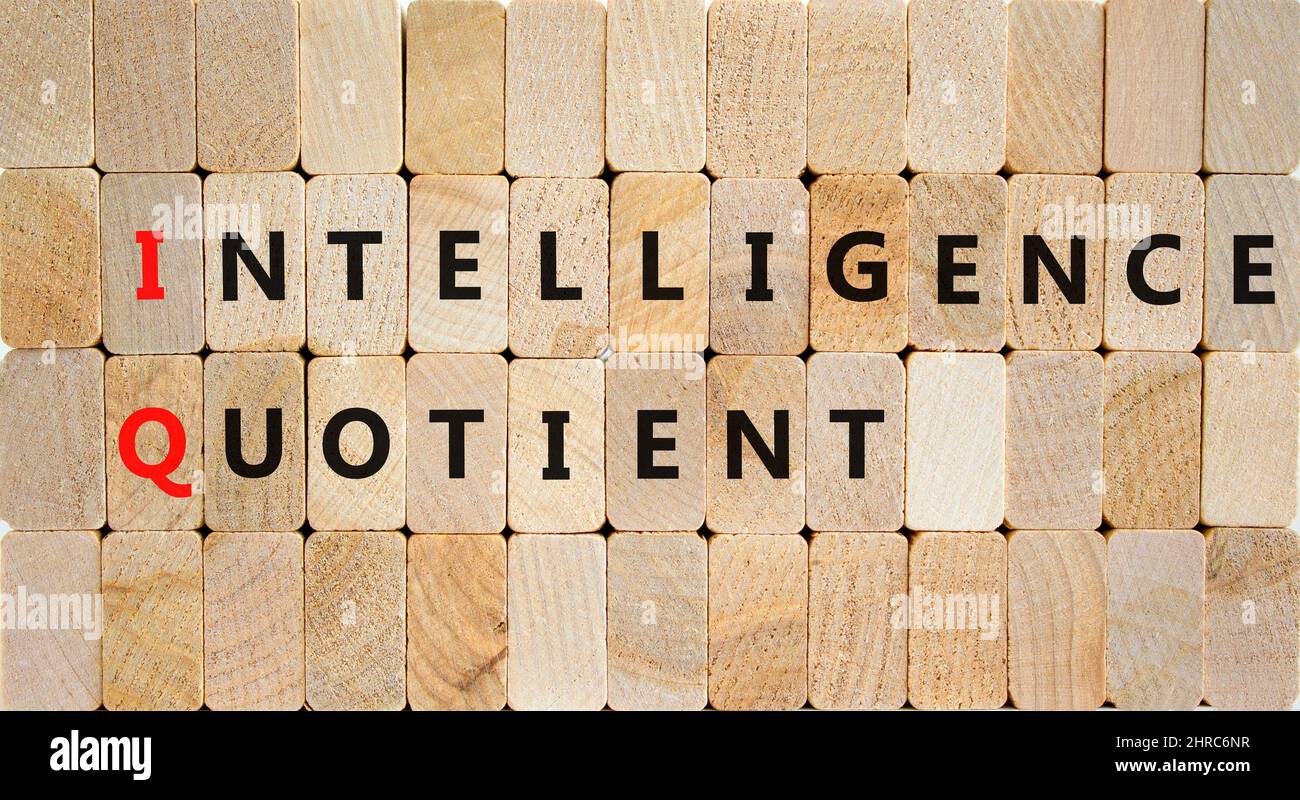 IQ intelligence quotient symbol. Concept words IQ intelligence quotient ...