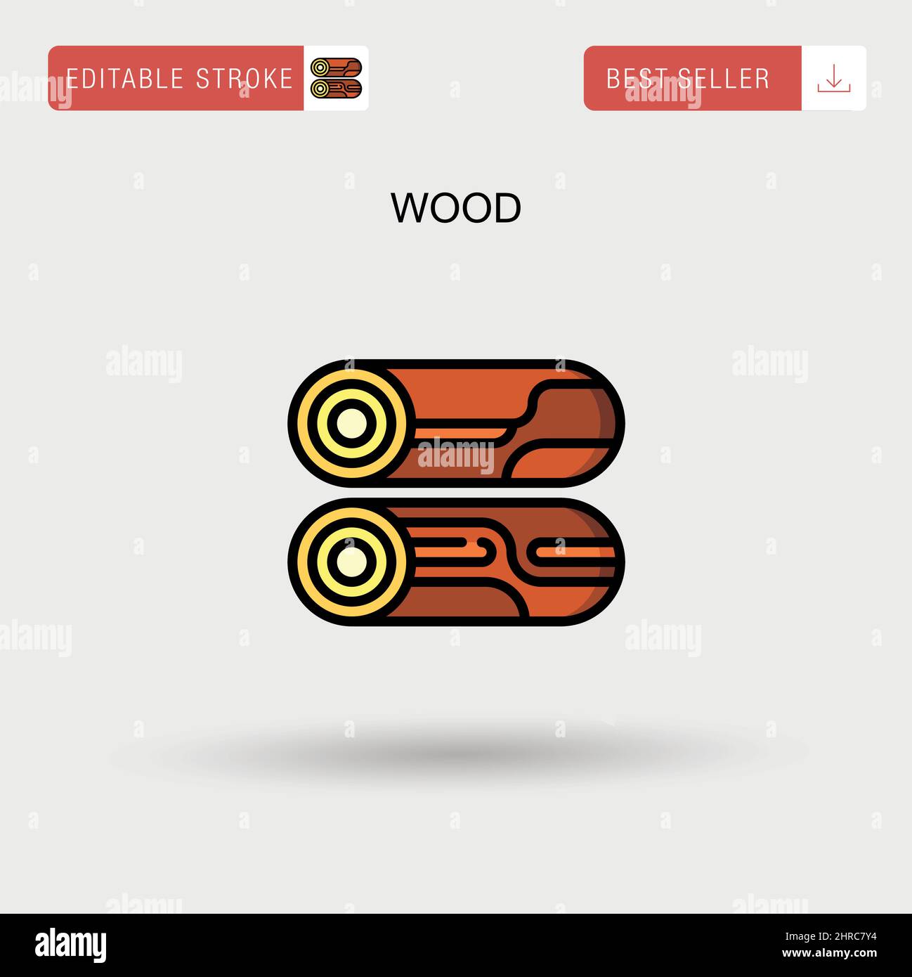 Wood Simple vector icon Stock Vector Image & Art - Alamy