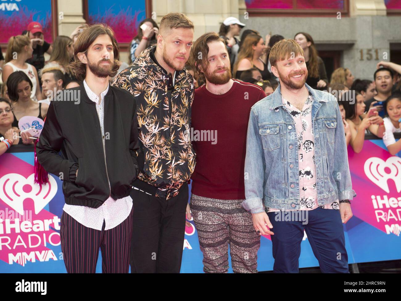 Imagine Dragons arrive on the red carpet at the 2017 Much Music Video ...