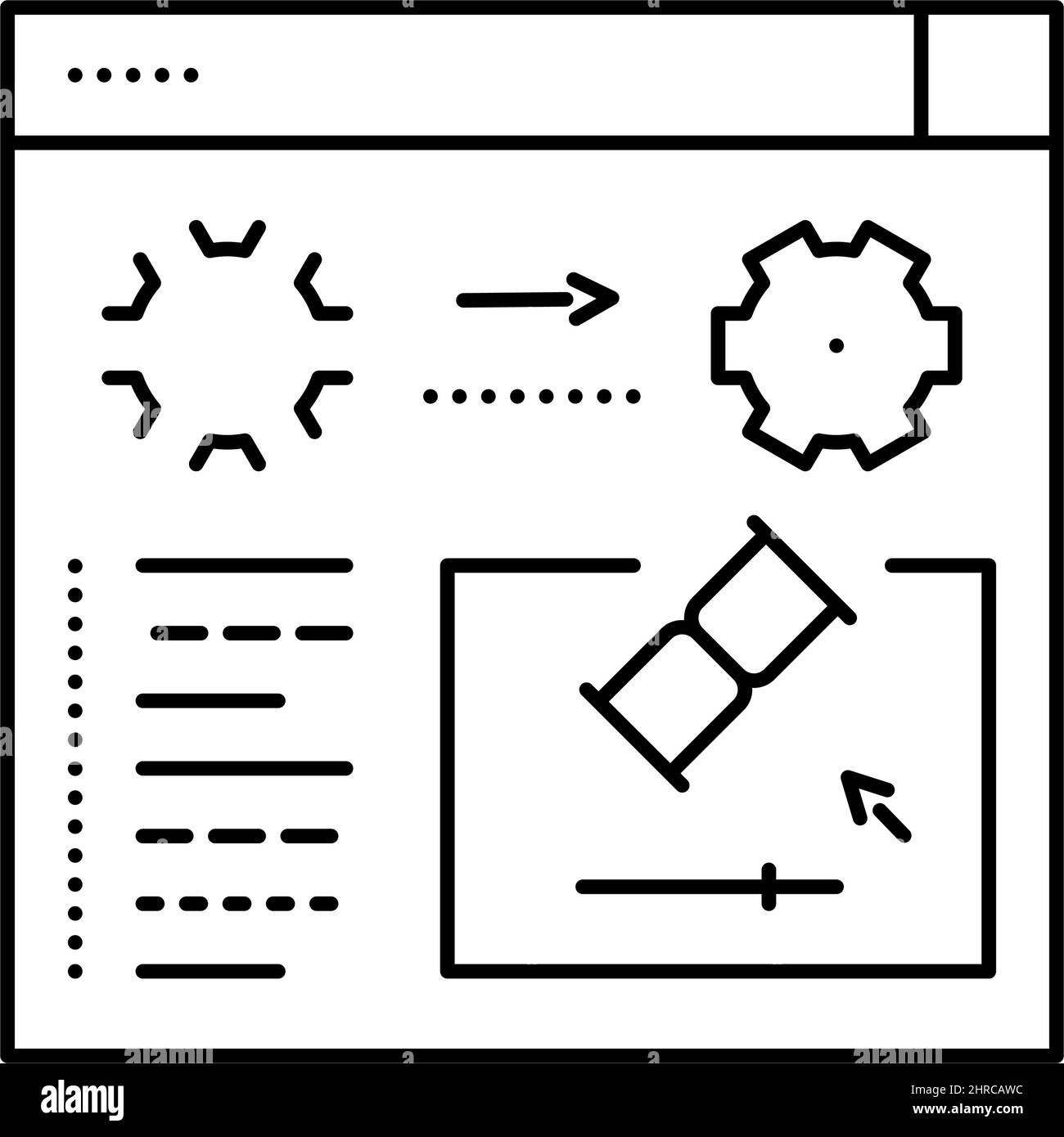 3d renderings line icon vector illustration Stock Vector Image & Art ...