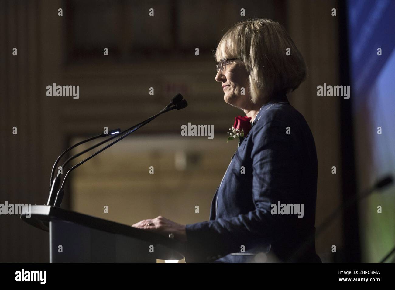 Chair Brenda J Eprile speaks at the Home Capital Group AGM in Toronto ...