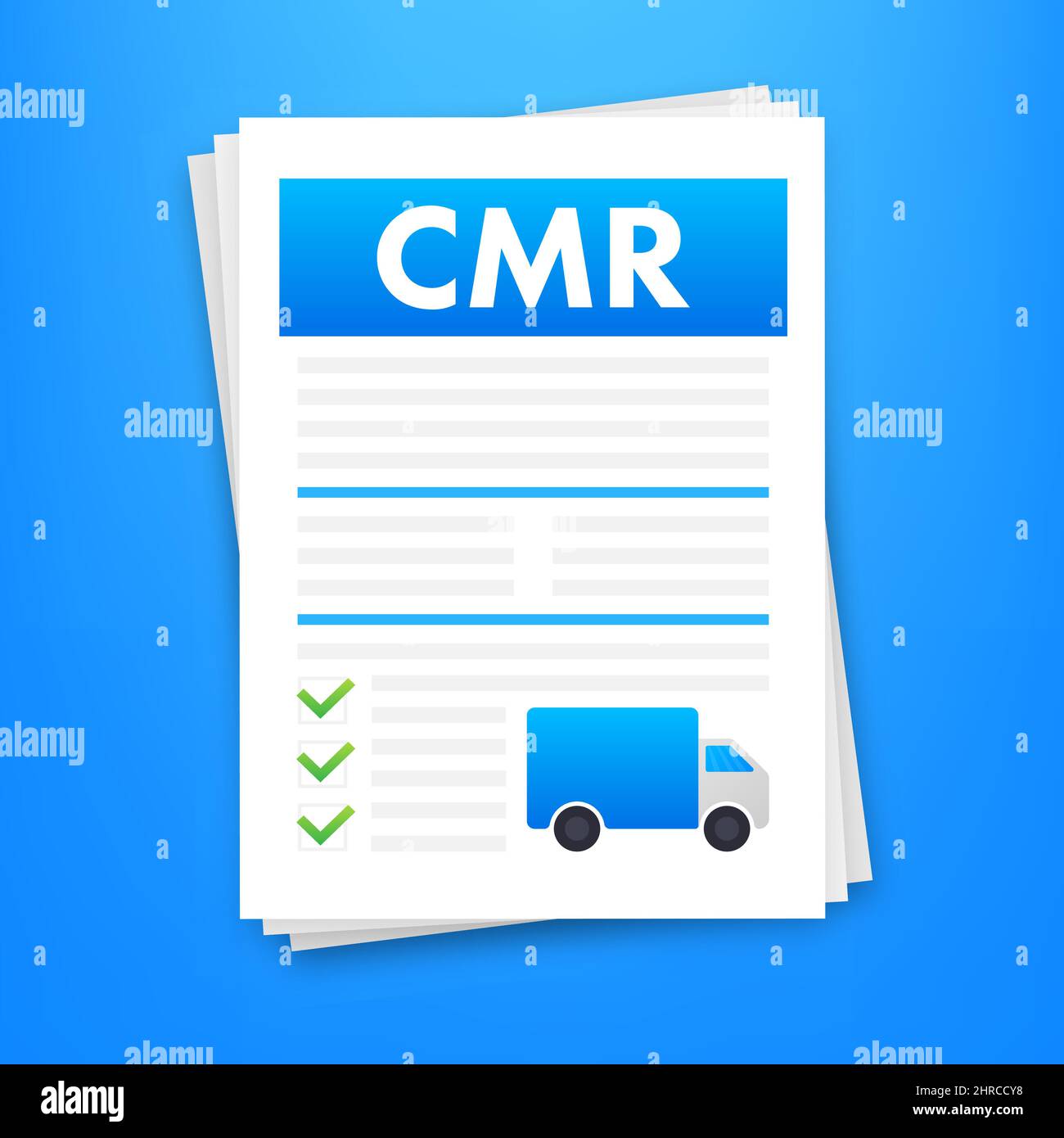 CMR transport document. Business icon. International transportation ...