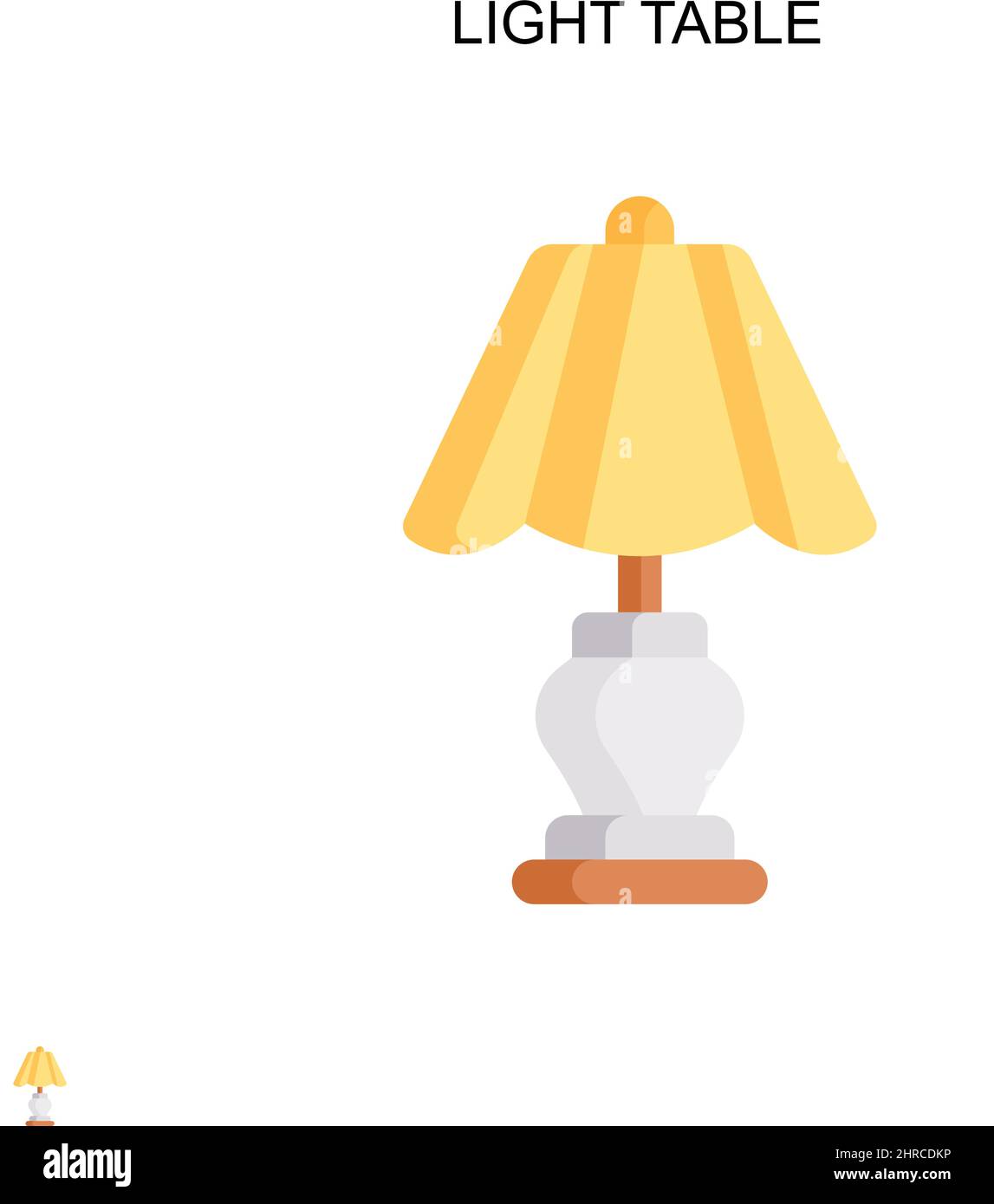 Light table Simple vector icon. Illustration symbol design template for ...