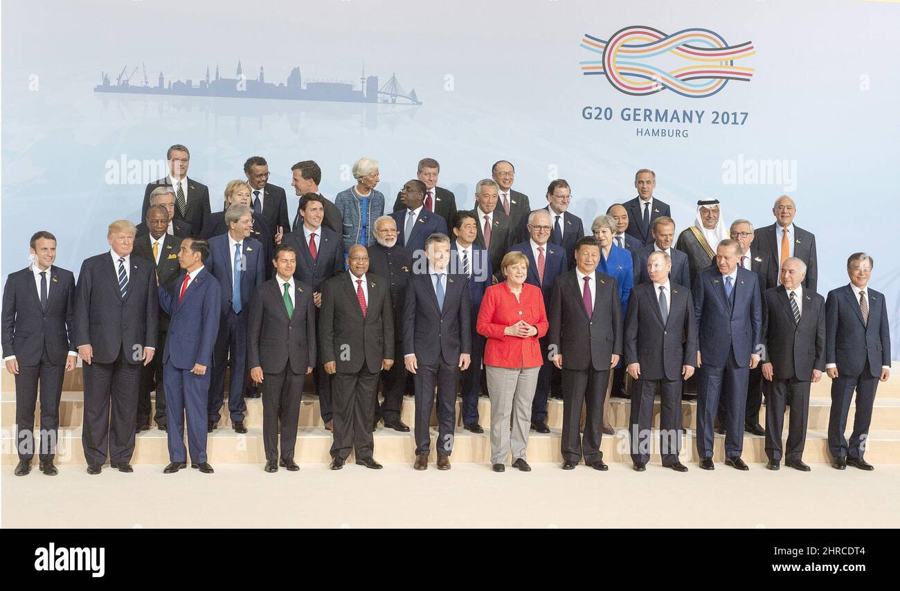 Leaders of the G20 nations pose for the traditional family photo at the ...