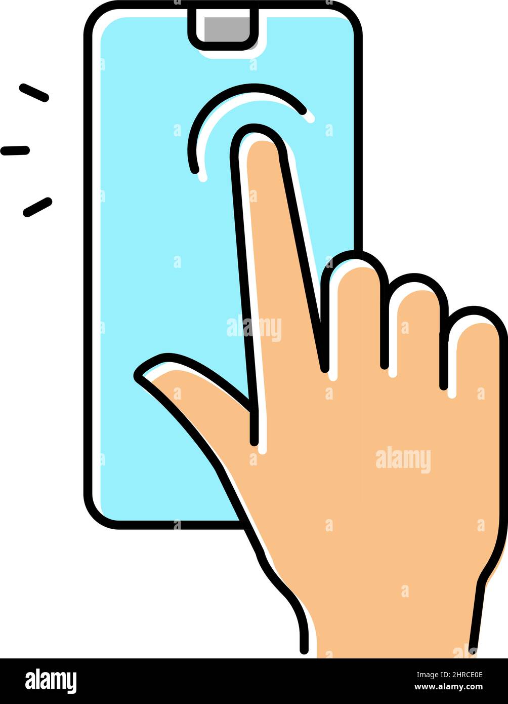 Tapping finger Cut Out Stock Images & Pictures - Alamy