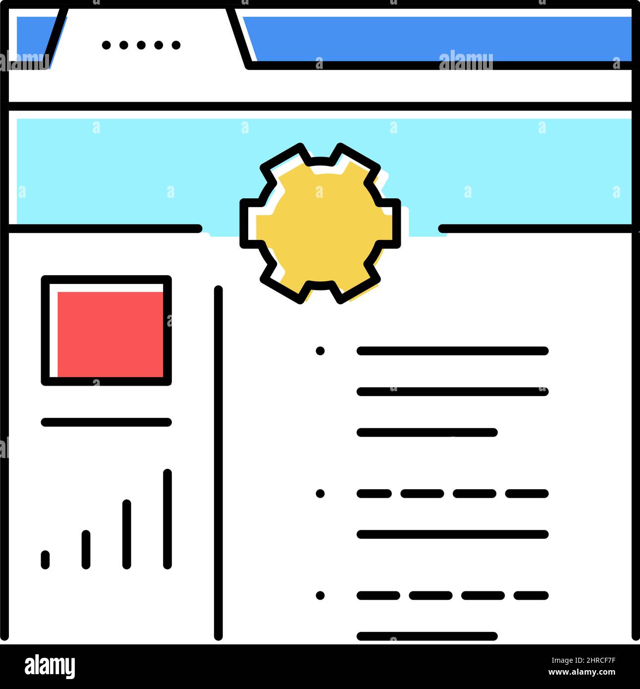 internal services color icon vector illustration Stock Vector Image ...