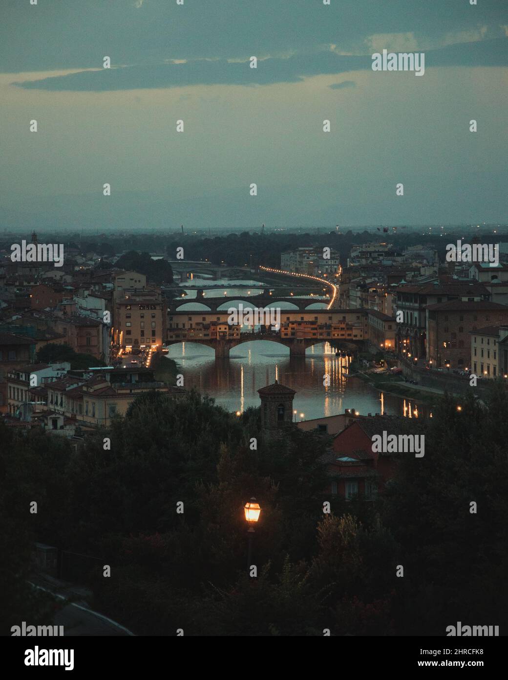 Beautiful night view florence hi-res stock photography and images - Alamy