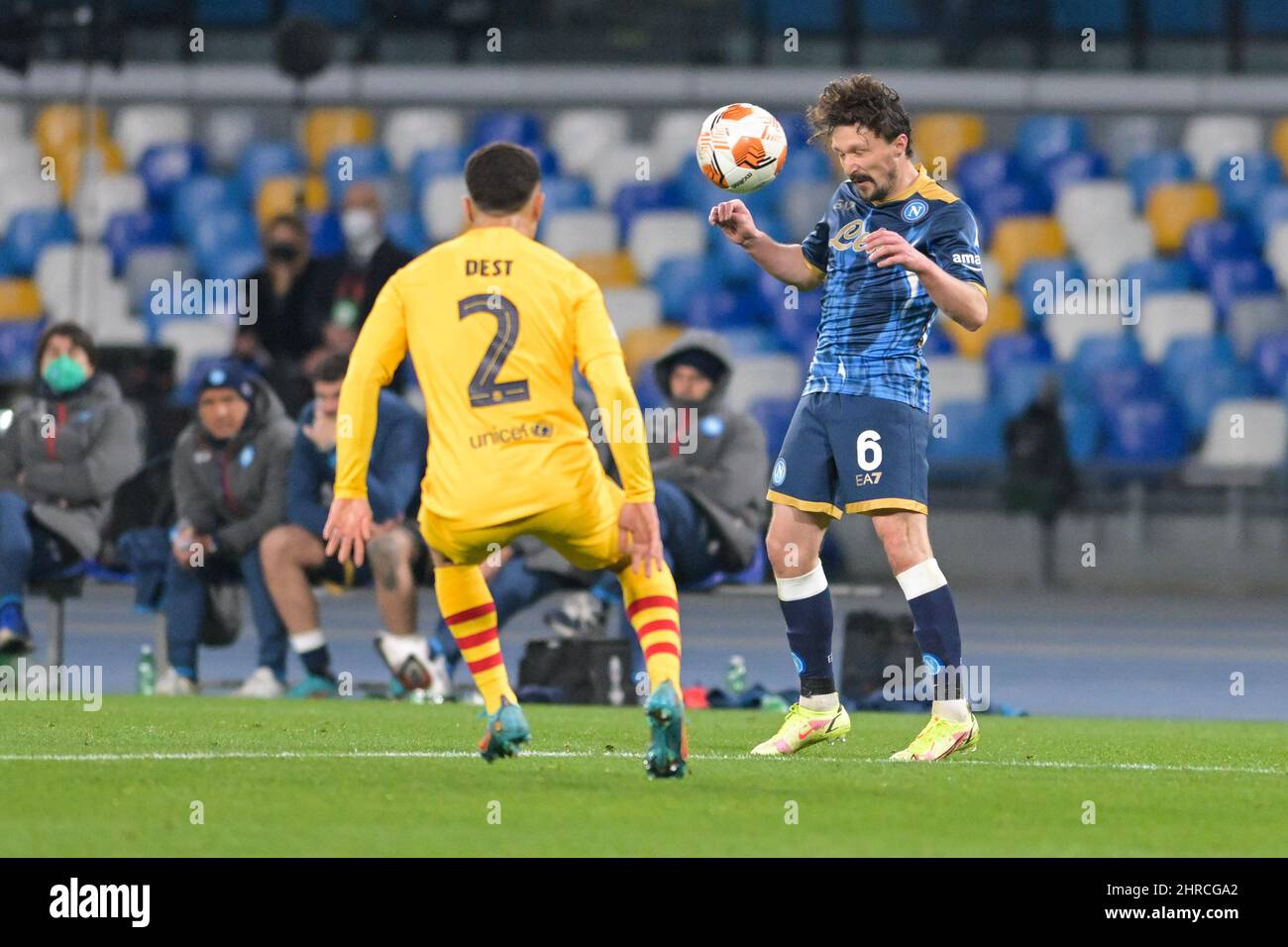 Mario Rui (6) SSC Napoli 1926 control the ball during match between ...