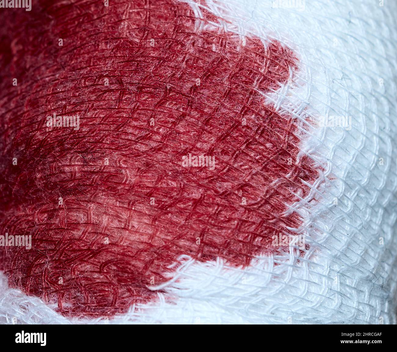 A white bandage soaked by blood. High quality photo Stock Photo - Alamy