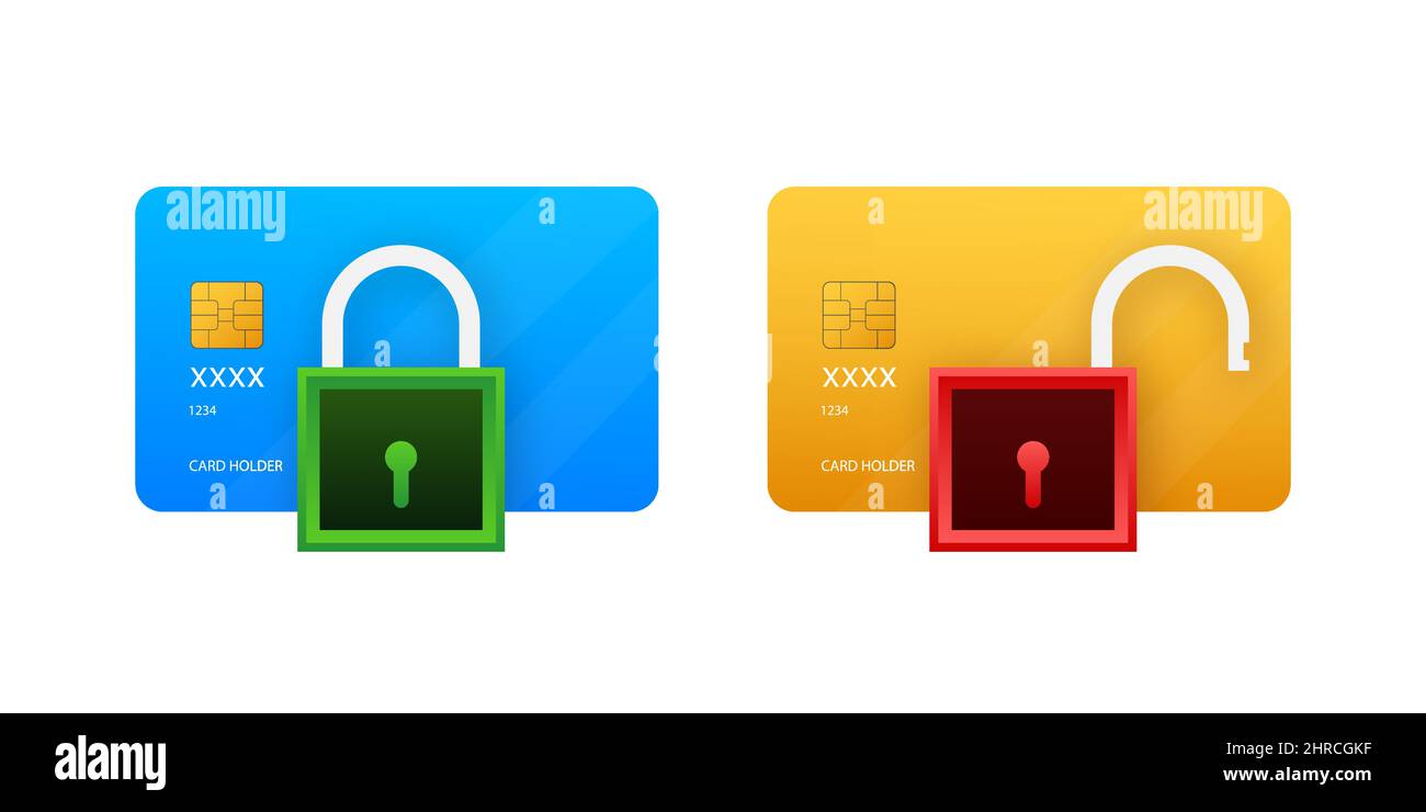 Secure credit card transaction. Payment protection concepts, Secure ...