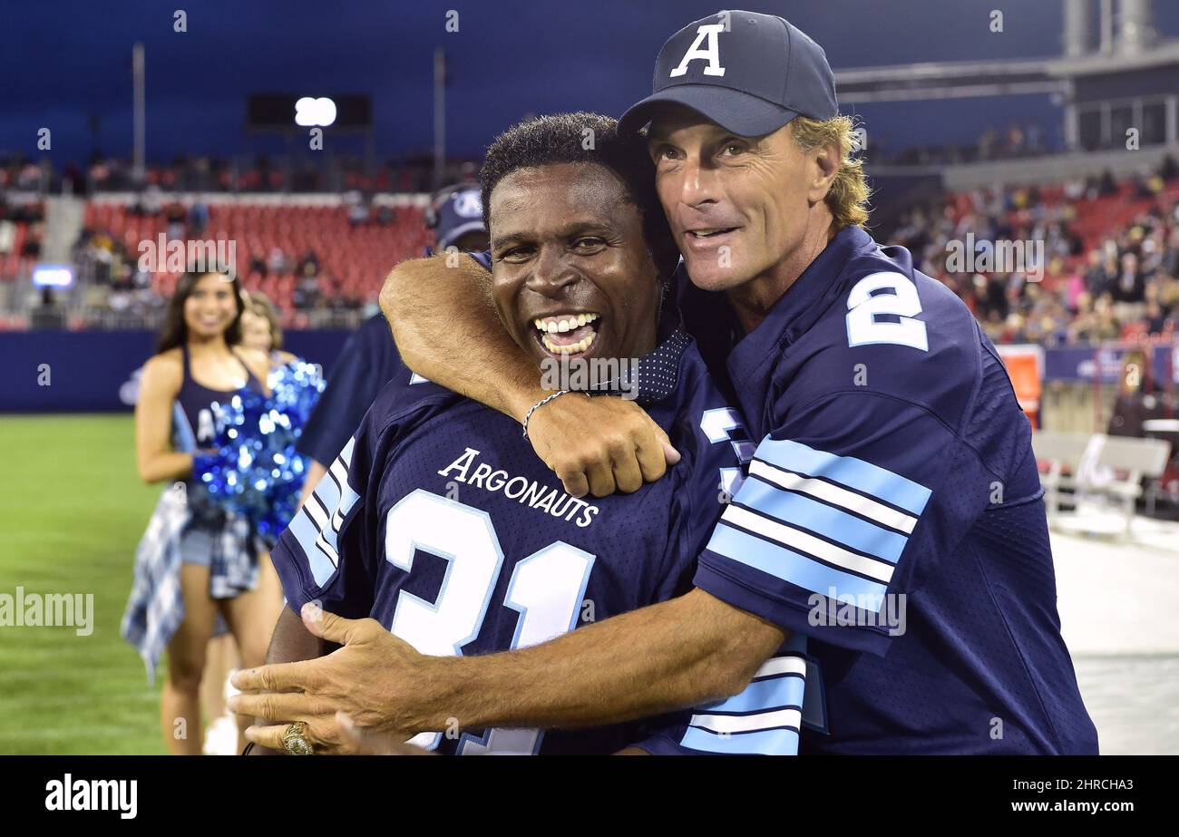 Former Toronto Argonauts players Mike "Pinball" Clemens, left, and Doug ...