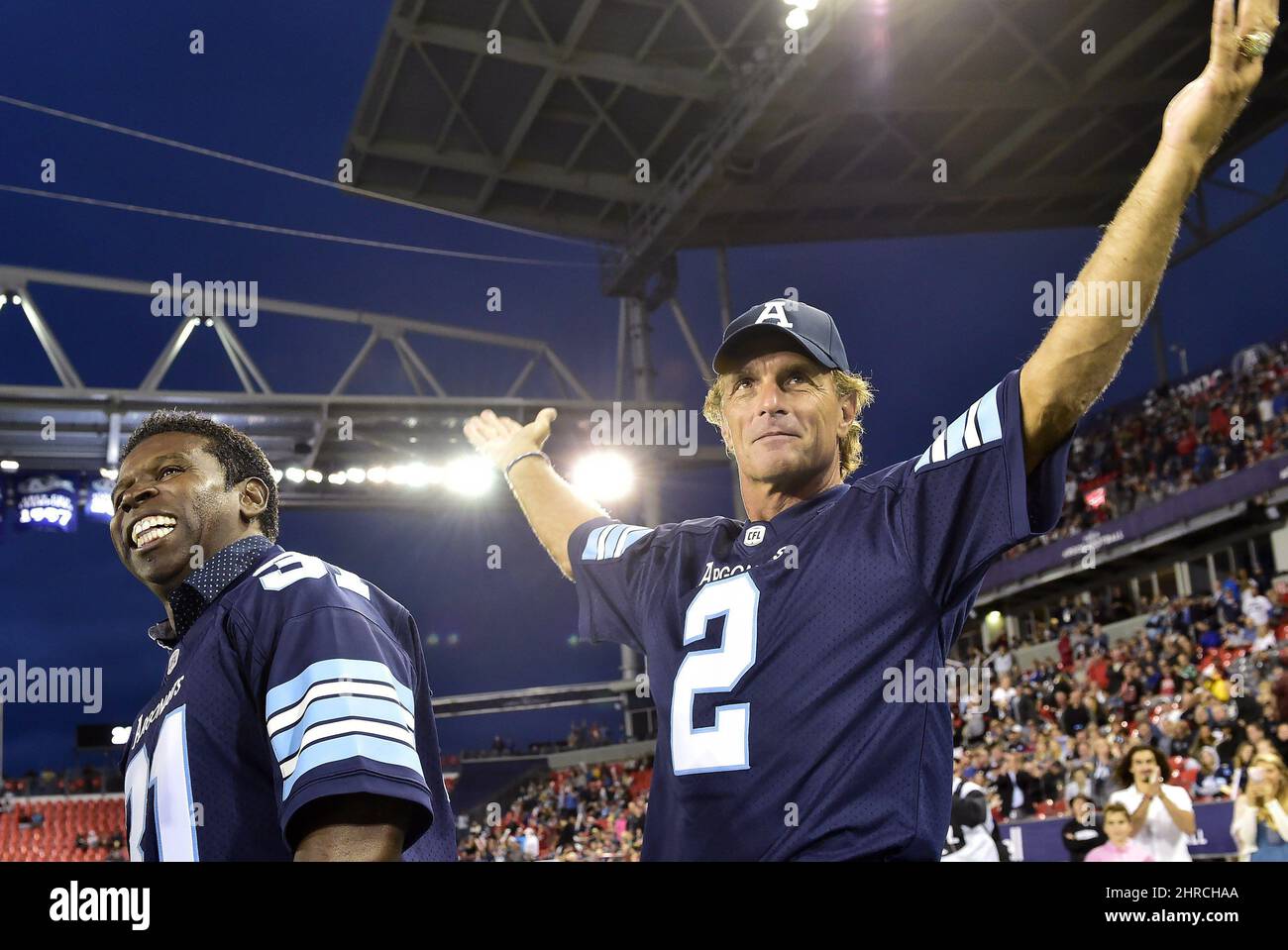 Former Toronto Argonauts players Mike "Pinball" Clemens, left, and Doug ...