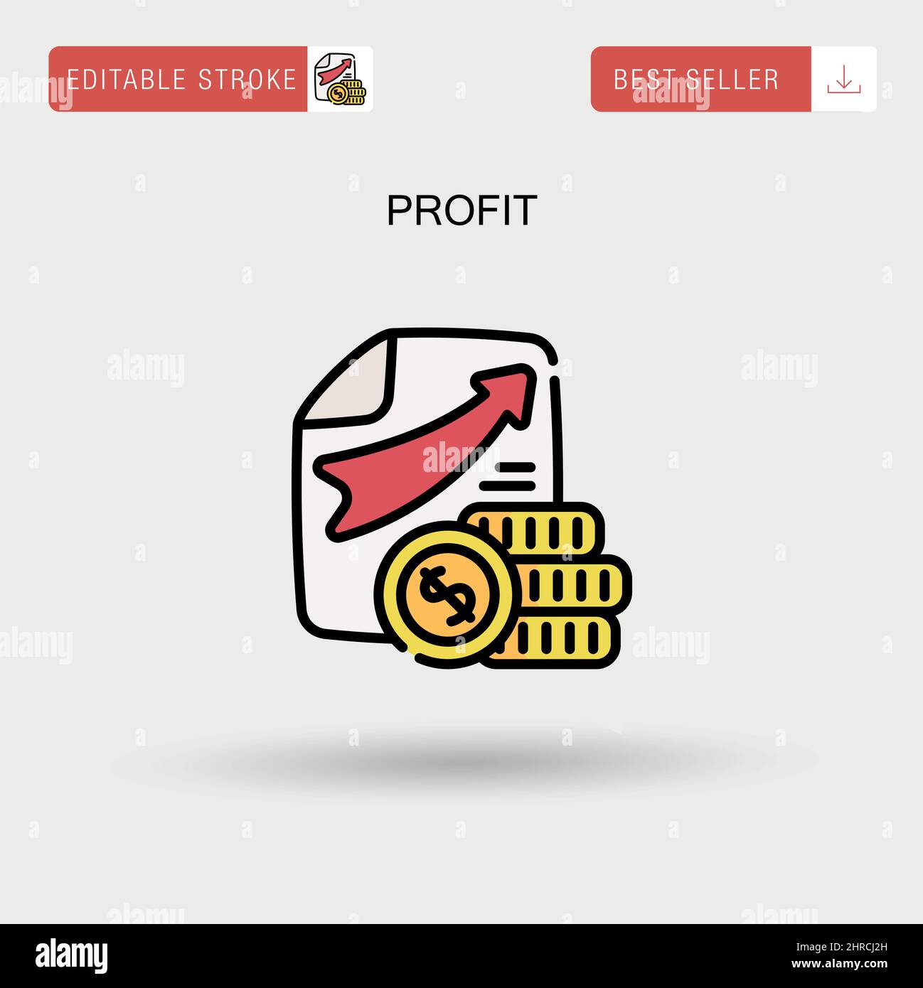 Currency profit increase icon Stock Vector Images - Alamy