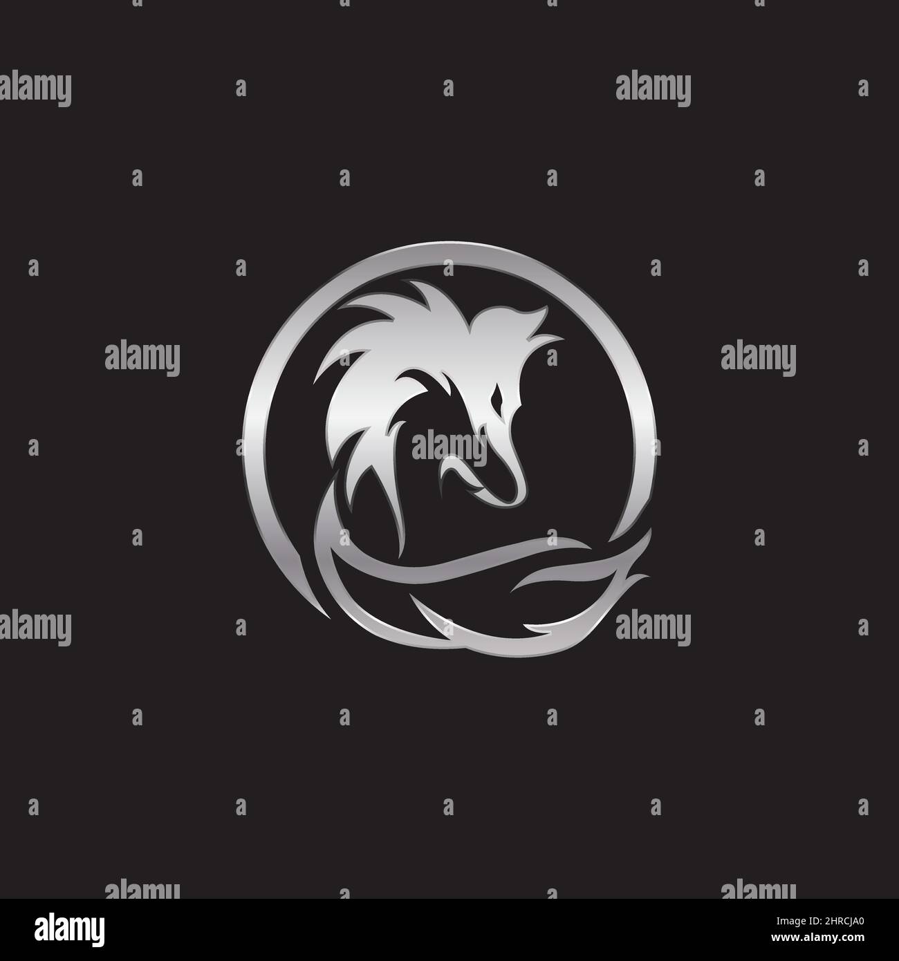 wolf logo design vector symbol graphic idea creative.EPS 10 Stock ...