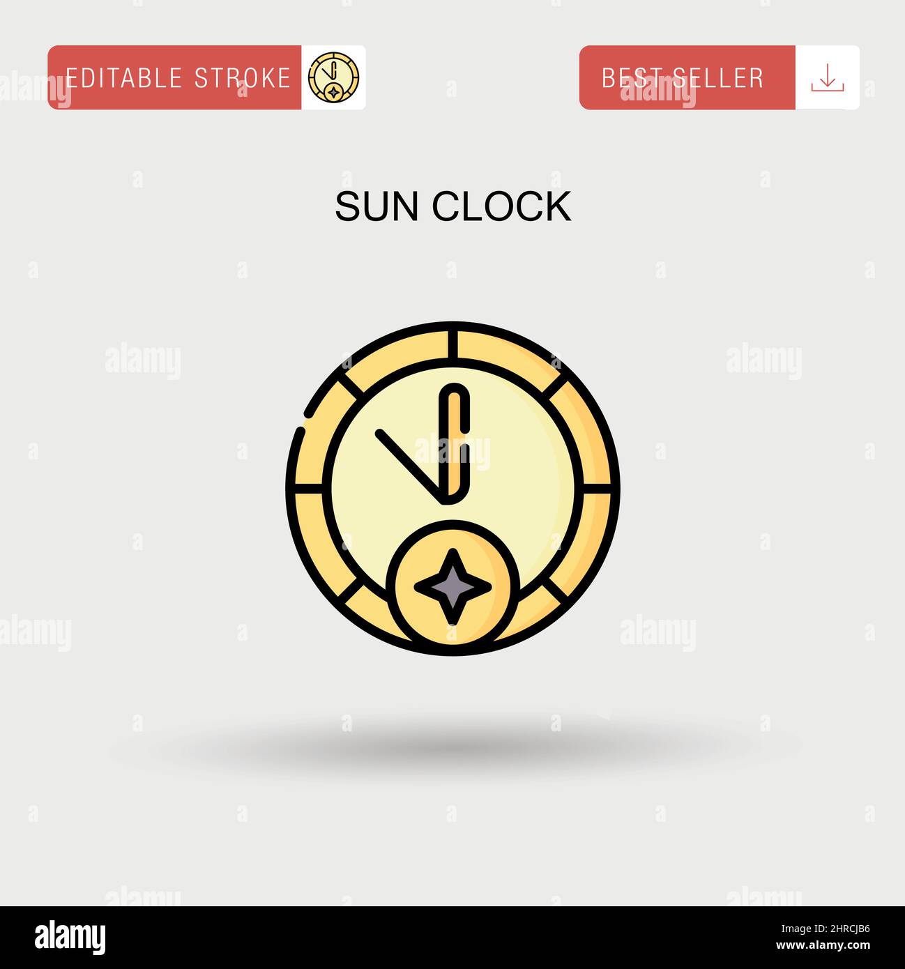 Simple vector sun icon Stock Vector Images - Alamy