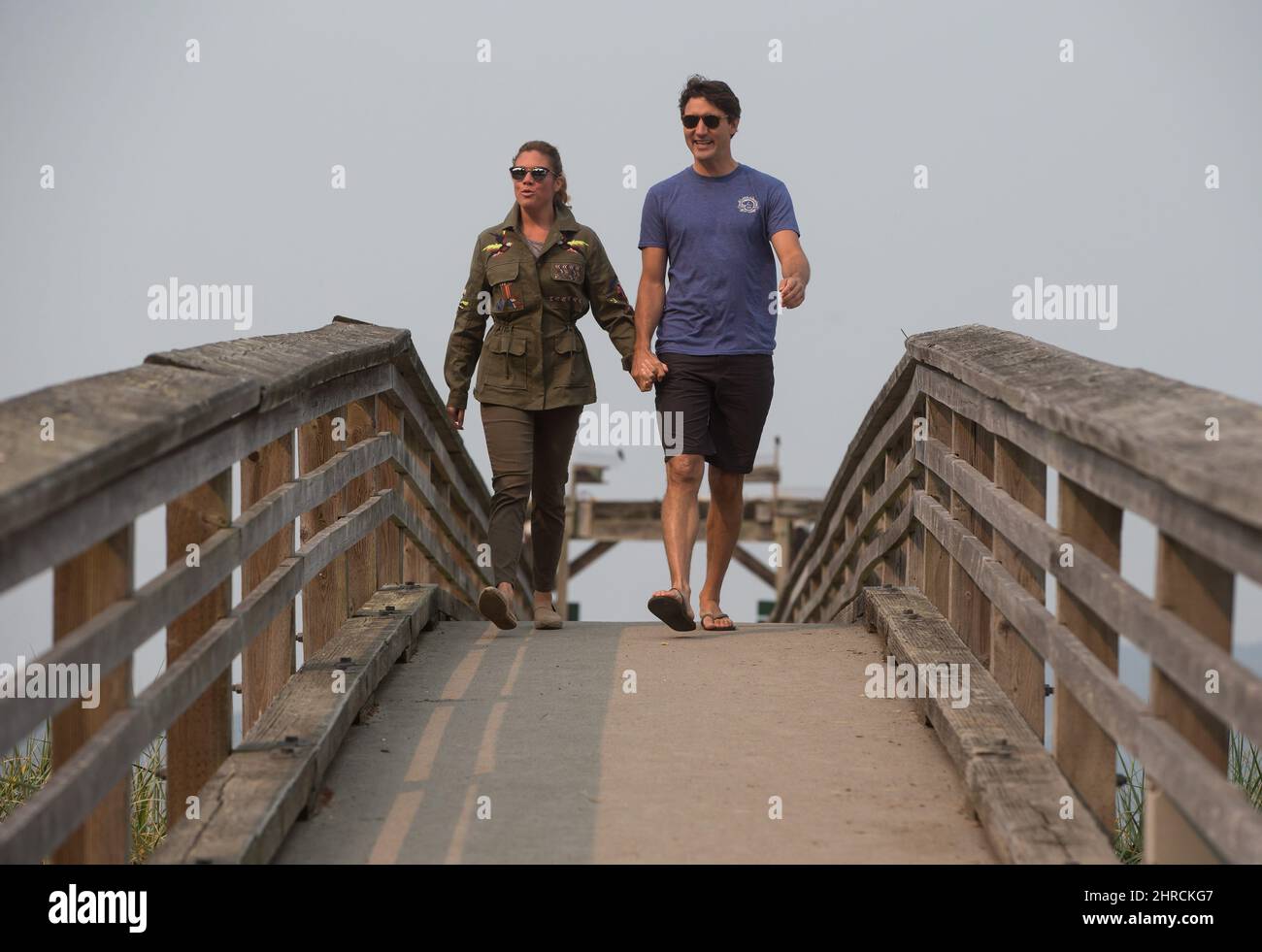 Prime Minister Justin Trudeau and his wife Sophie Gregoire Trudeau ...