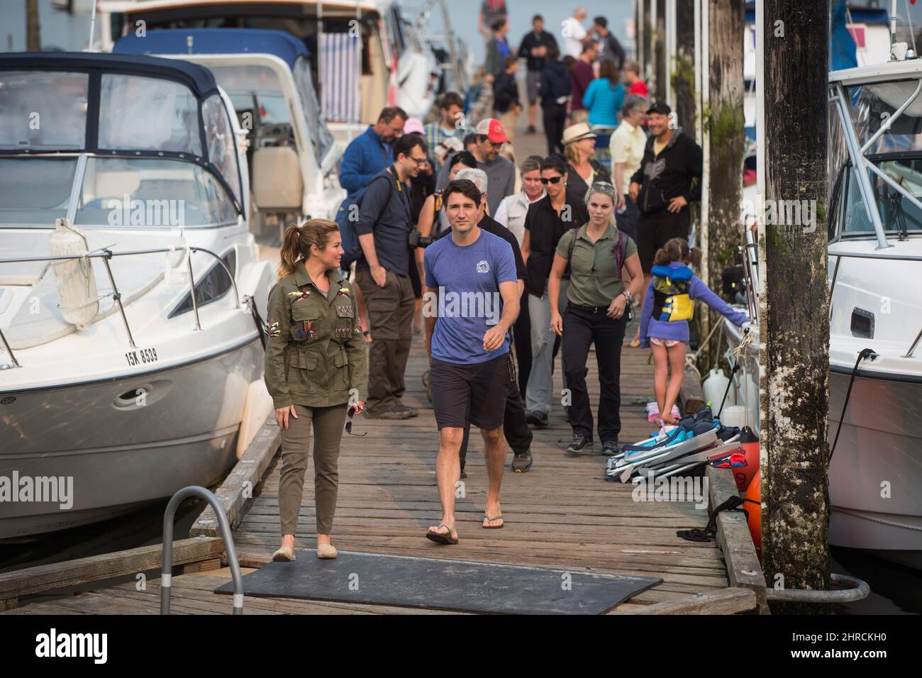 Prime Minister Justin Trudeau and his wife Sophie Gregoire Trudeau ...
