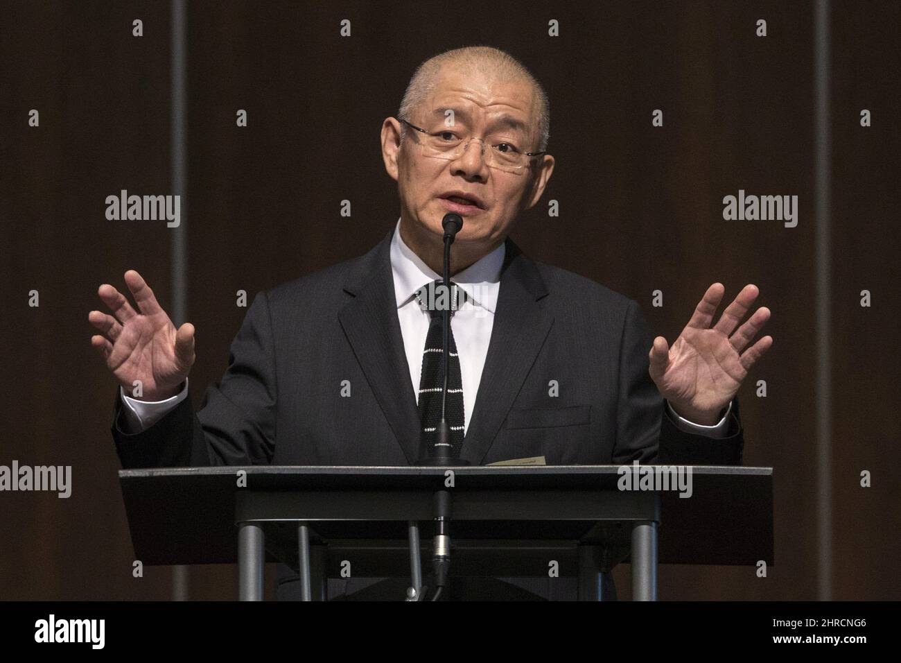 Canadian pastor Hyeon Soo Lim speaks to the congregation at the Light ...