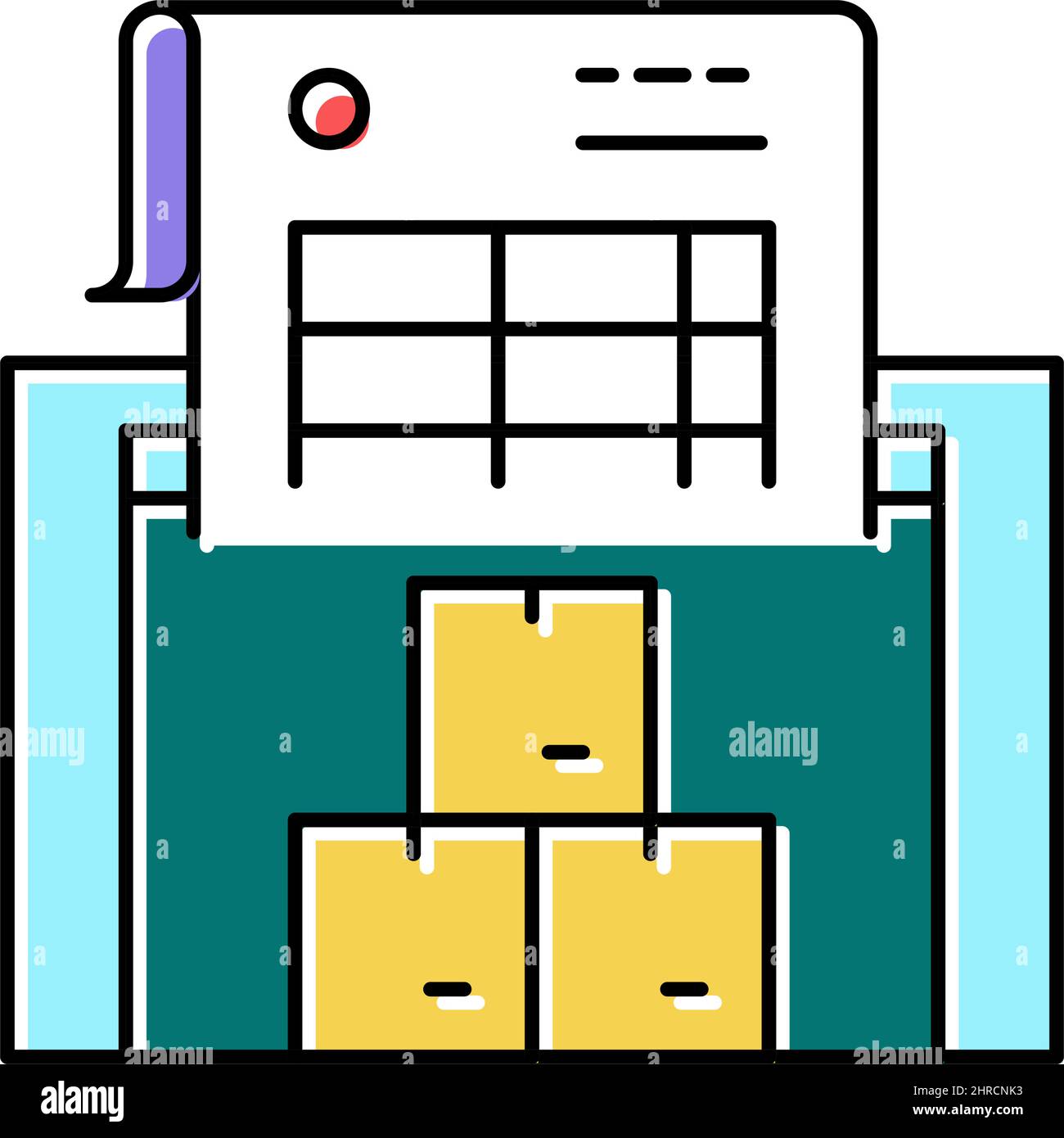 calculation of optimal stock color icon vector illustration Stock ...