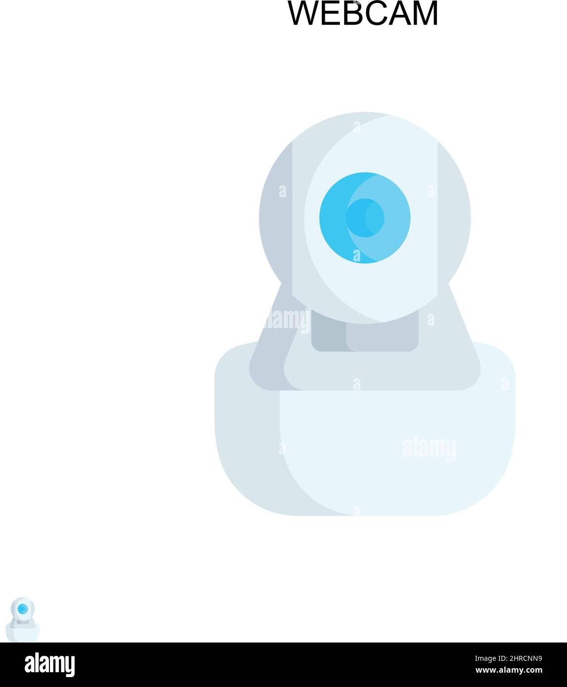 Webcam Simple vector icon. Illustration symbol design template for web ...