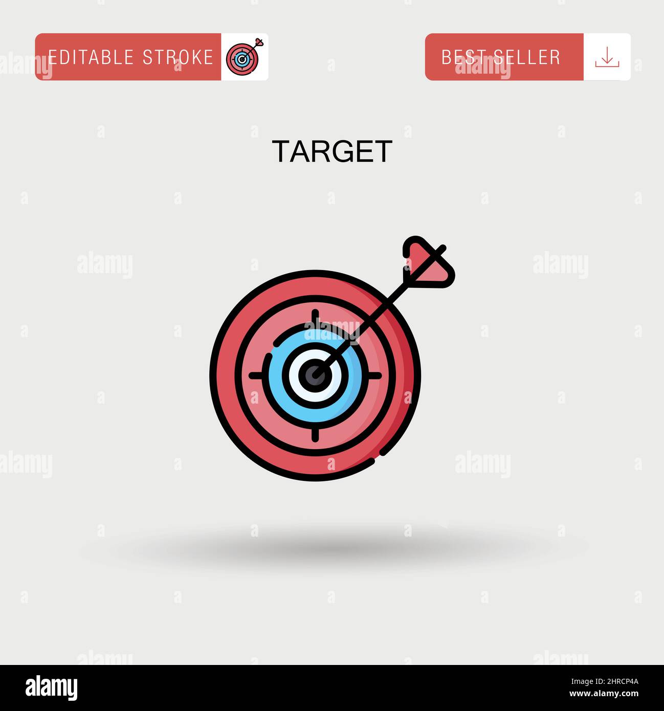 Target Simple vector icon Stock Vector Image & Art - Alamy