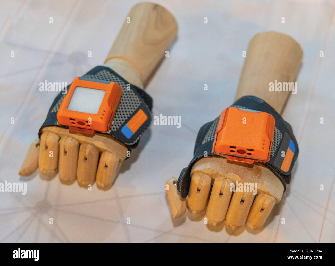 Wearable Professional Glove Wireless Barcode Scanner Device Stock Photo ...