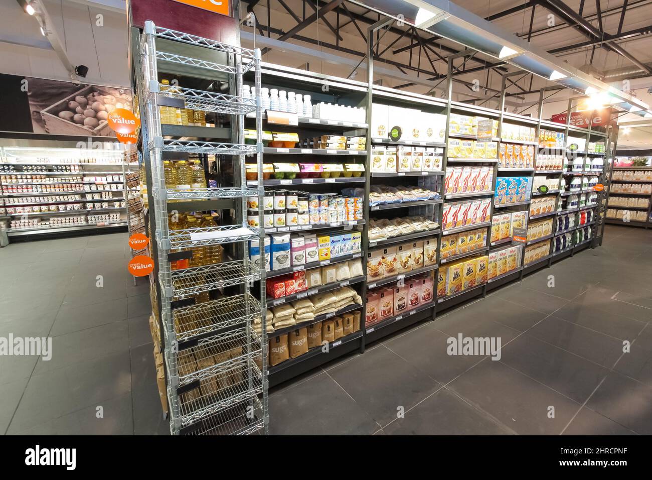Interior woolworths supermarket retail store hi-res stock photography ...