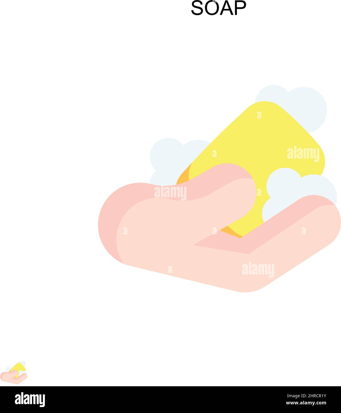 Soap Simple vector icon. Illustration symbol design template for web ...