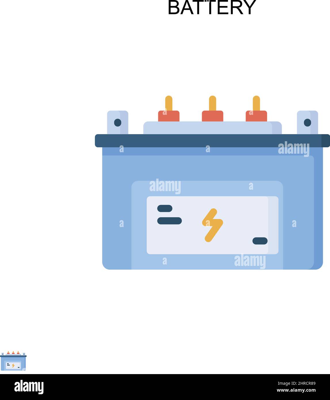 Battery Simple vector icon. Illustration symbol design template for web ...