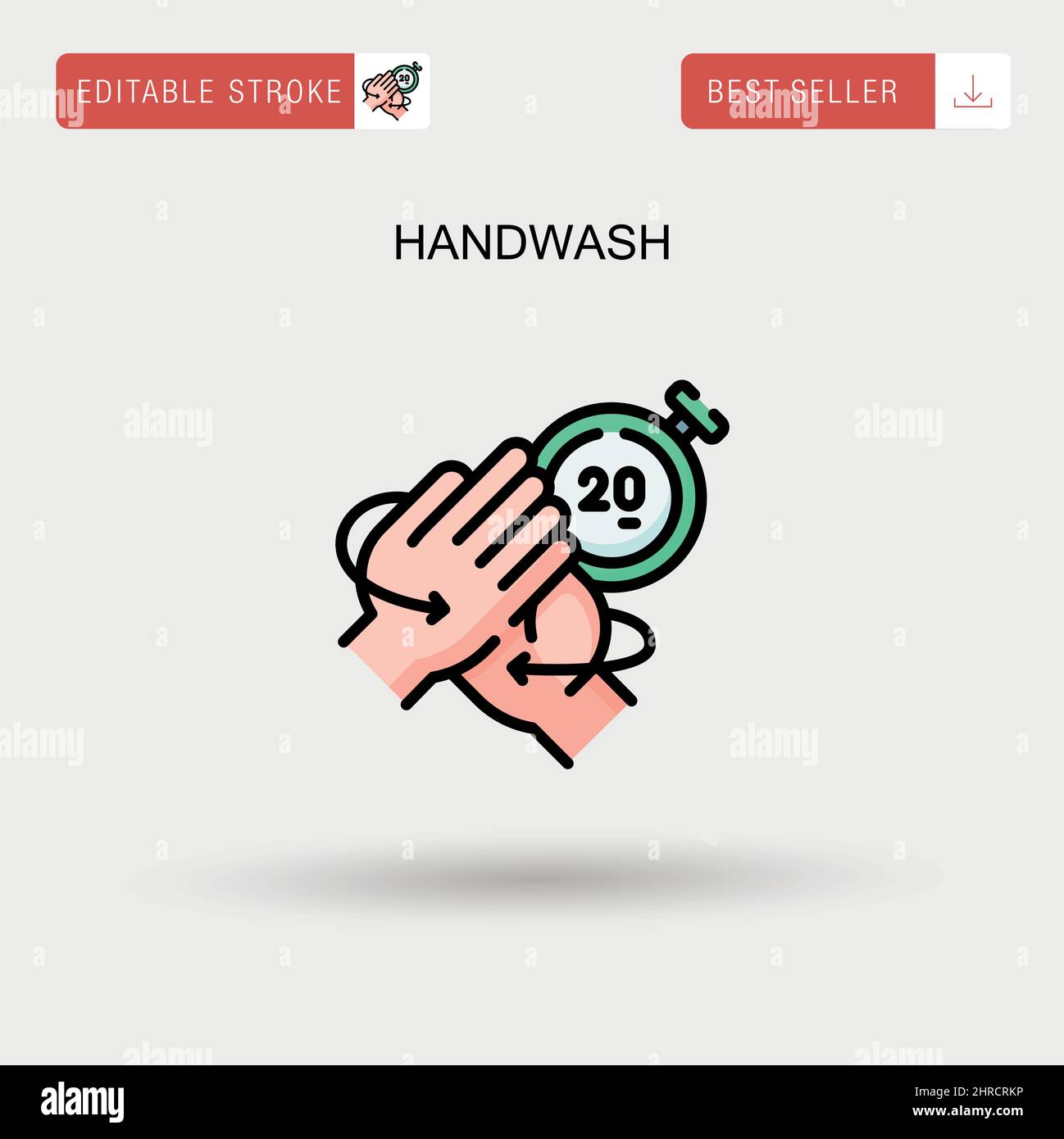 Handwash Simple vector icon Stock Vector Image & Art - Alamy