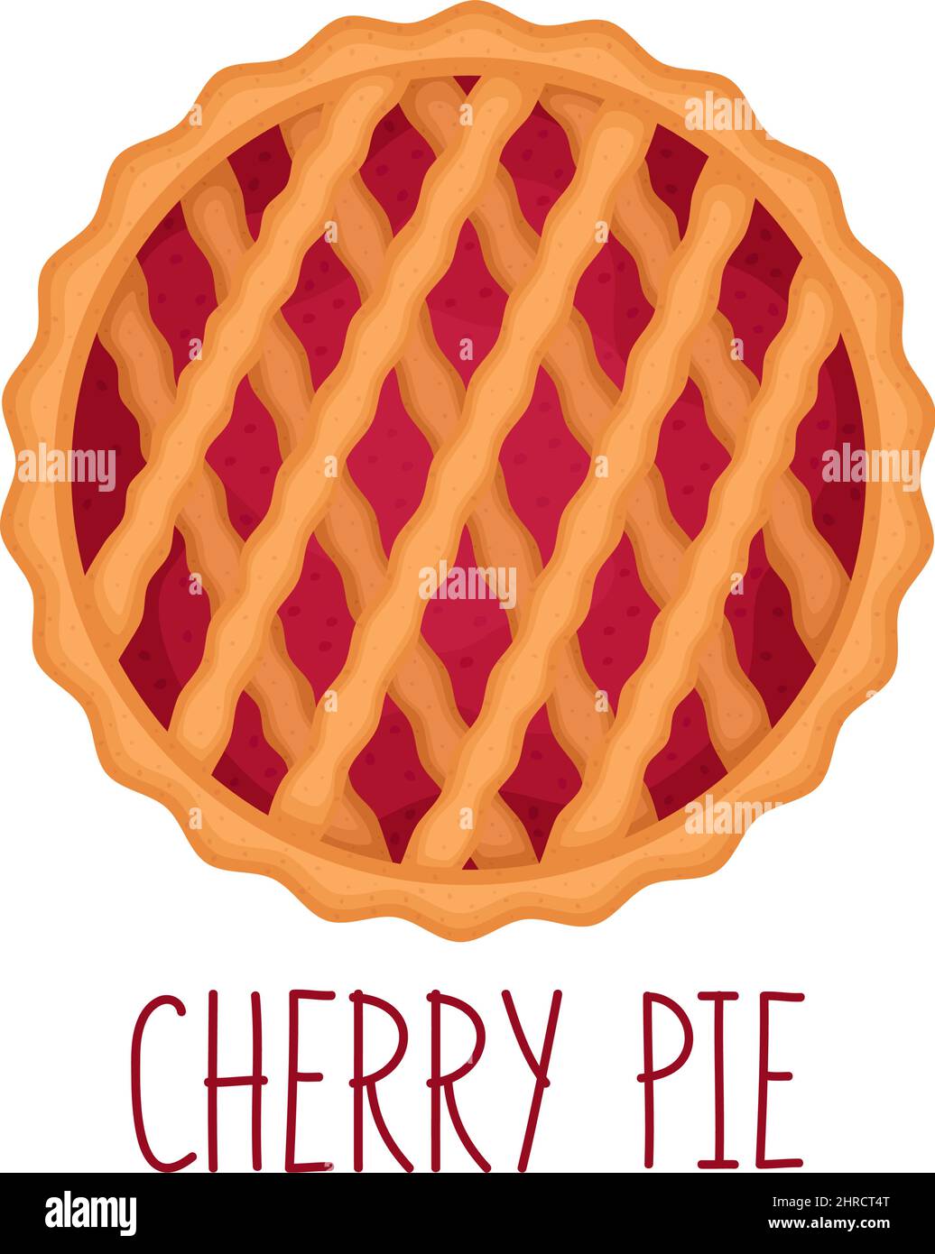 Cherry berry pie Stock Vector Images - Alamy