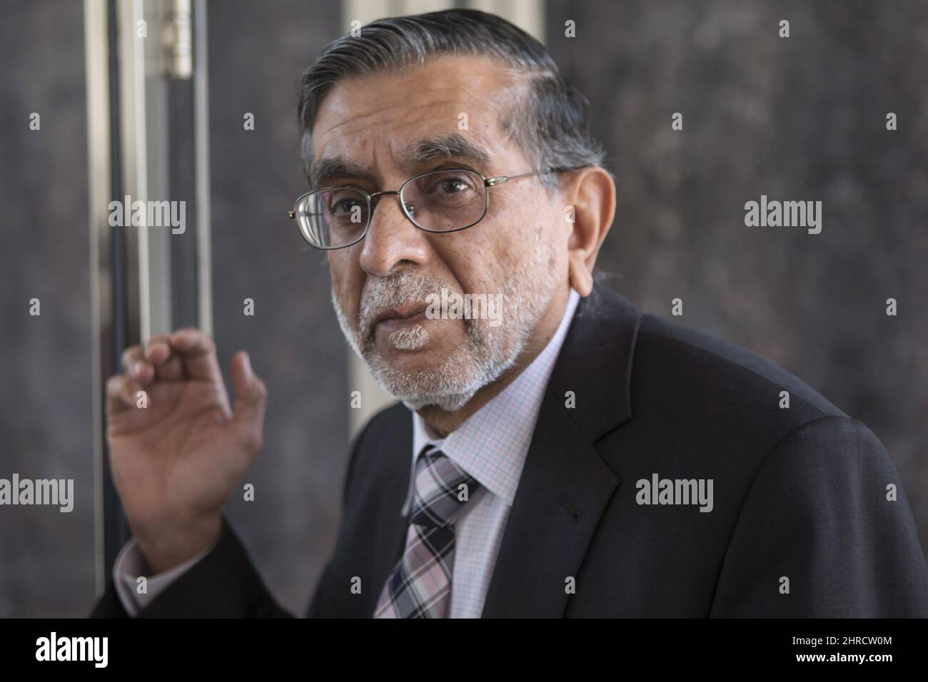 Dr. Farid Shamji arrives at court to attend his son Dr. Mohammed Shamji ...