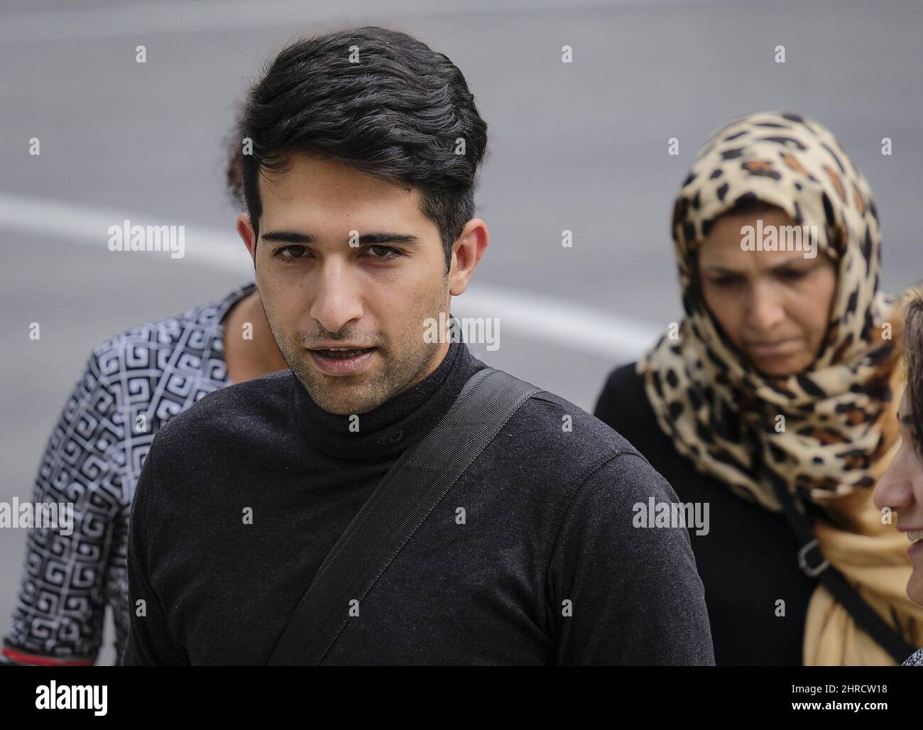 Mohammad Rashidi (left), brother of Maryam Rashidi and Kobra Mohammadi ...