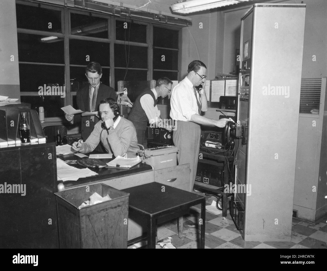 Photo editor Roger Varley, left to right, photo editor George Garlock ...