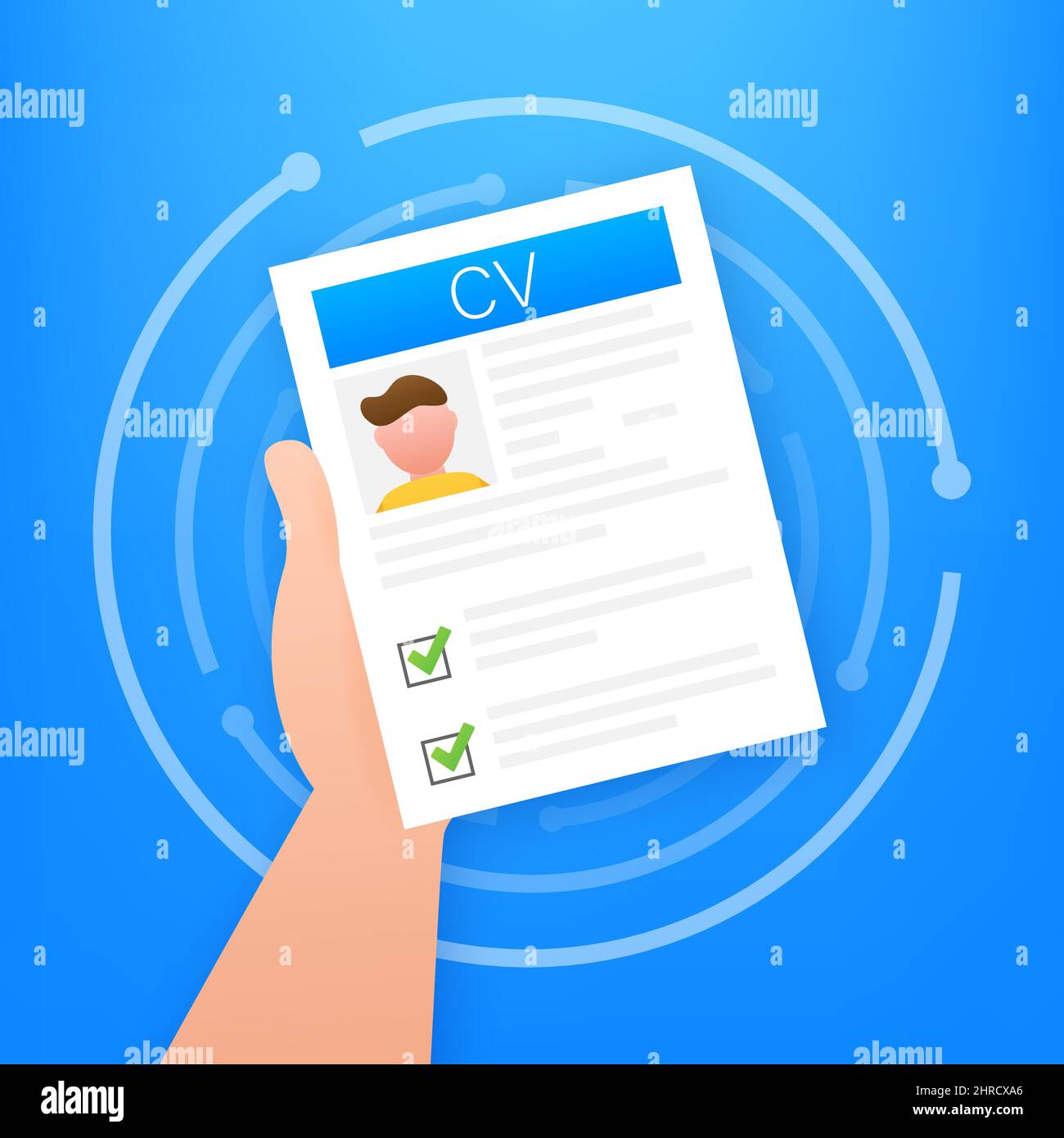 Writing a cv Stock Vector Images - Alamy