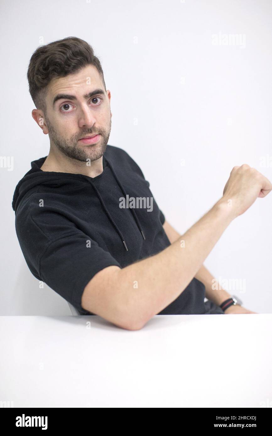 Director Sean Menard poses for a photo as he promotes his movie "The ...