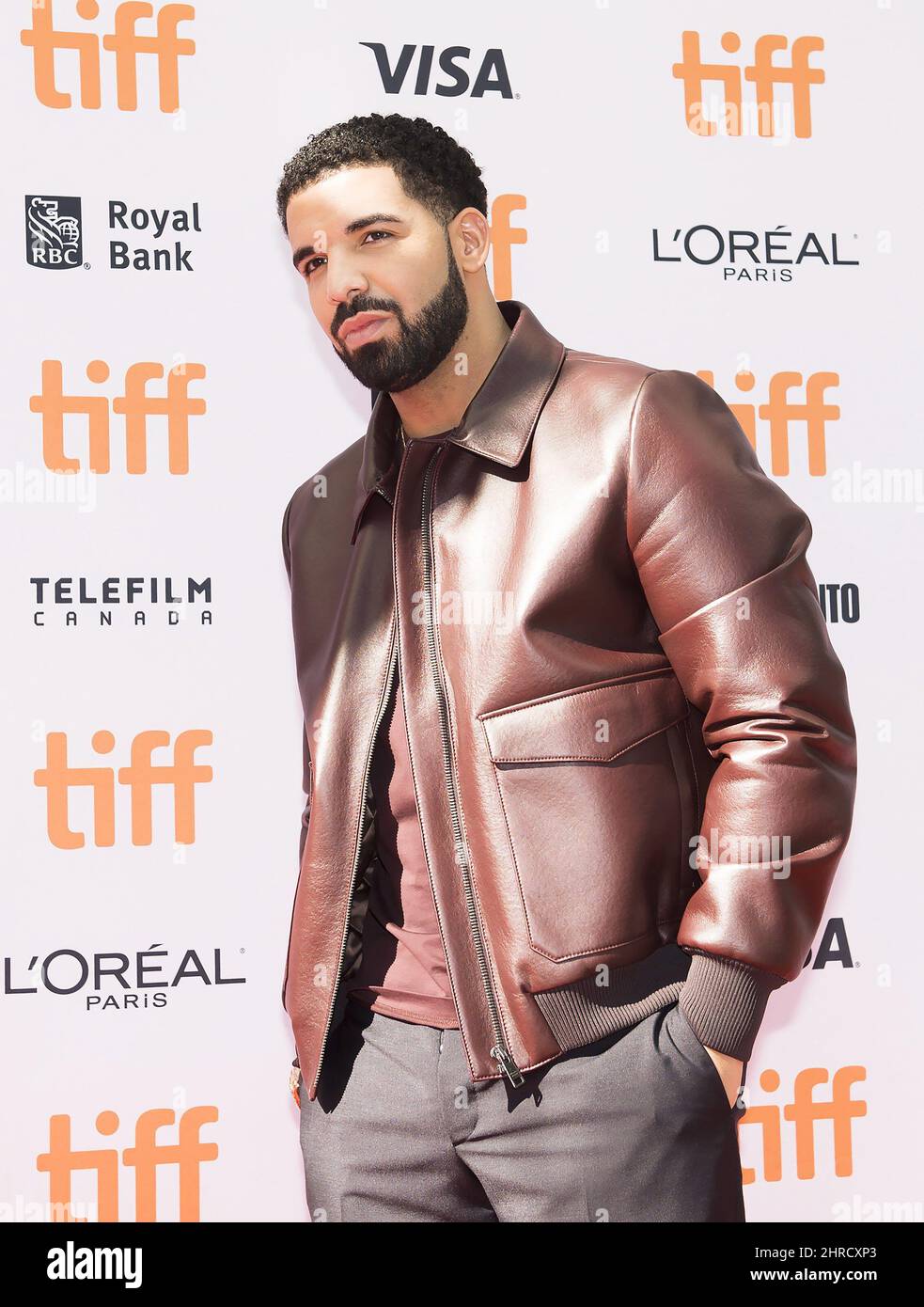 Canadian rapper Drake poses for photographs on the red carpet for the ...