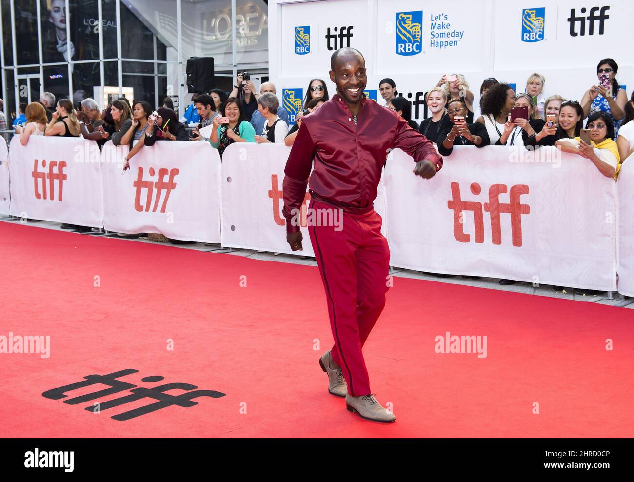Actor Rob Morgan poses for photographs on the red carpet for the movie ...