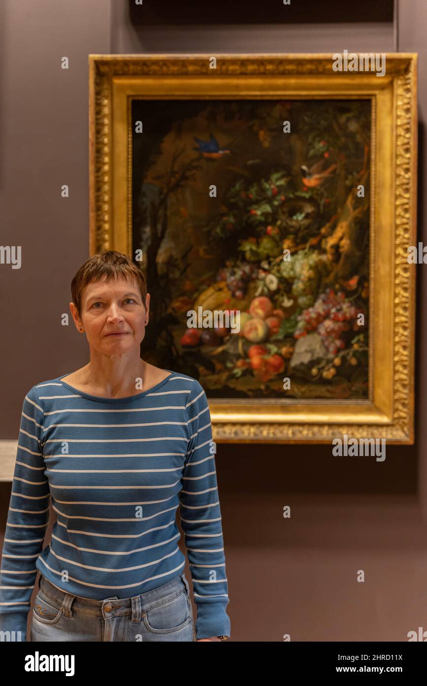 Louvre Museum. The woman, Flowers, Fruit, Birds ans Insects against a ...
